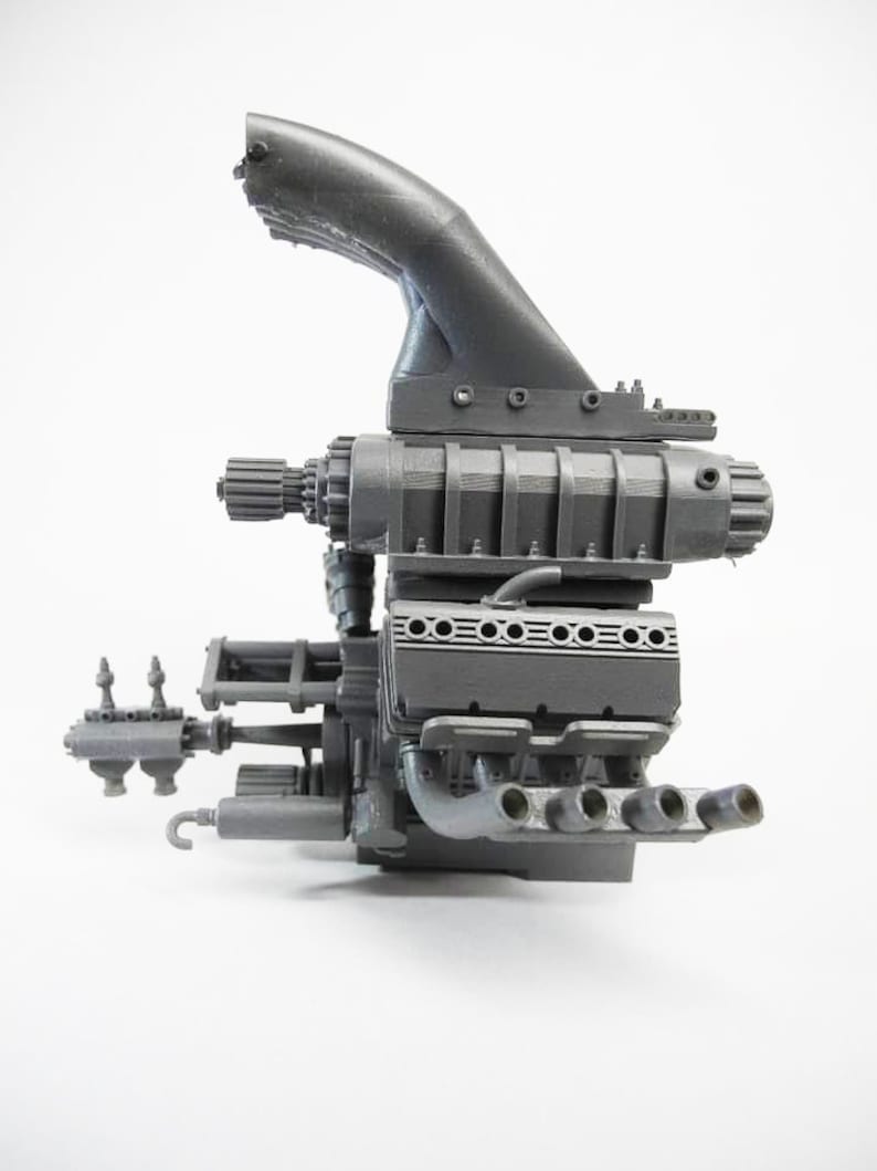 Top Fuel HEMI Billet Supercharged Engine Kit | Scales 1/24 1/25 1/18 1/ ...