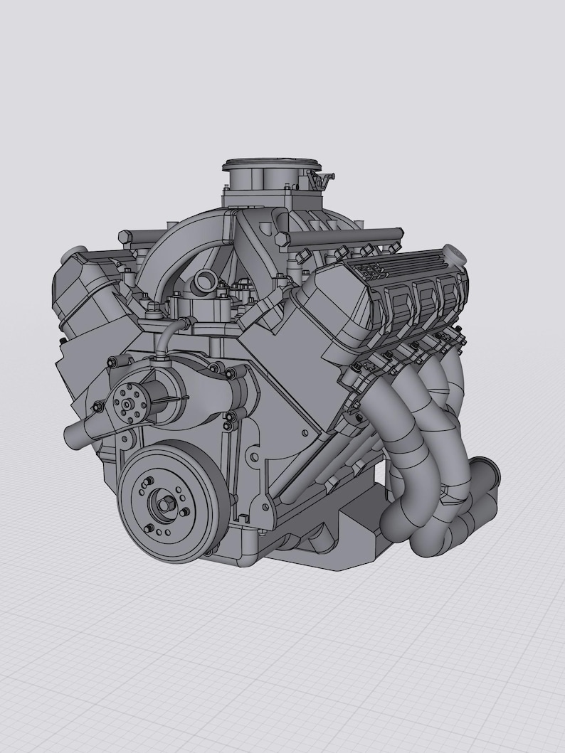 Chevy 632 Crate Engine Kit | Scales 1/64 1/24 1/25 1/18 1/16 1/10 1/8 ...