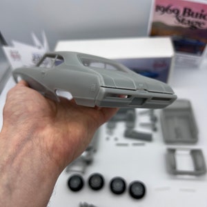 1:25 1969 Buick Skylark GS Resin Model Kit With Rubber Tires and Clear ...