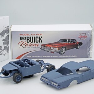 1:25 1973 Buick Riviera Boattail Resin Kit With Windows, Rubber Tires ...