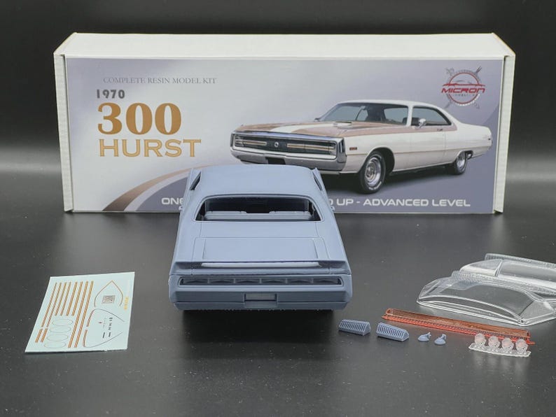 1/25 1970 Chrysler 300 Hurst Resin Model Kit With Decals 300H - Etsy