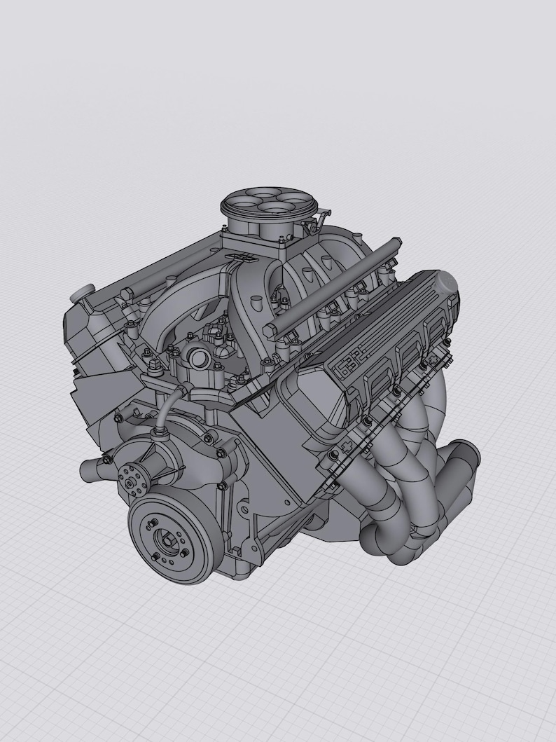 Chevy 632 Crate Engine Kit | Scales 1/64 1/24 1/25 1/18 1/16 1/10 1/8 ...