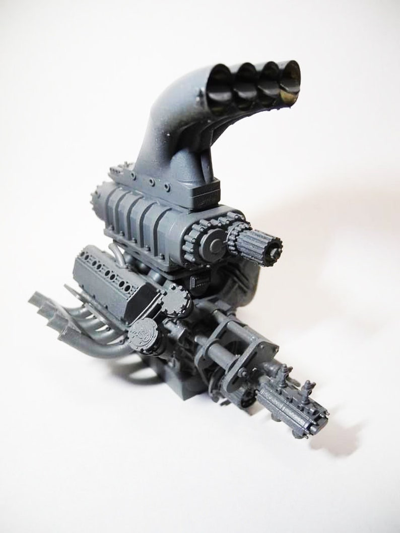 Top Fuel HEMI Billet Supercharged Engine Kit | Scales 1/24 1/25 1/18 1/ ...