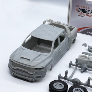 1:25 RAM 1500 TRX Rebel 5th Gen Resin Model Kit With Rubber Tires and ...