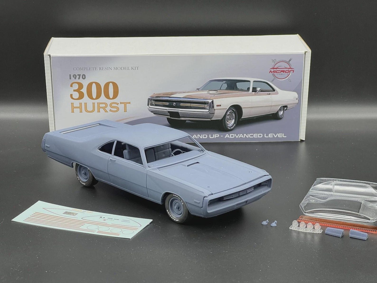 1/25 1970 Chrysler 300 Hurst Resin Model Kit With Decals 300H - Etsy Canada