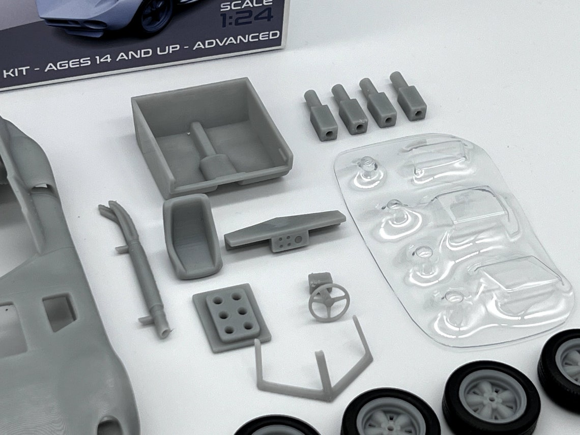 1:24 Chaparral 1 Model Kit 1963 Sebring Jim Hall Vintage Racing 12 ...
