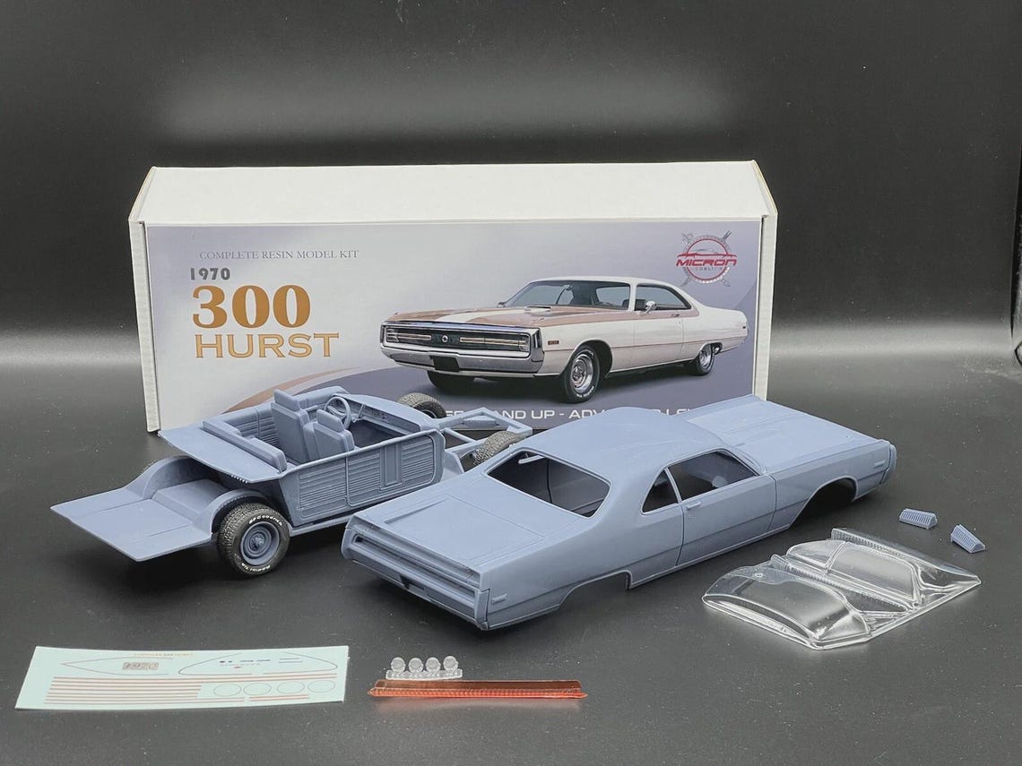 1/25 1970 Chrysler 300 Hurst Resin Model Kit With Decals 300H - Etsy Canada