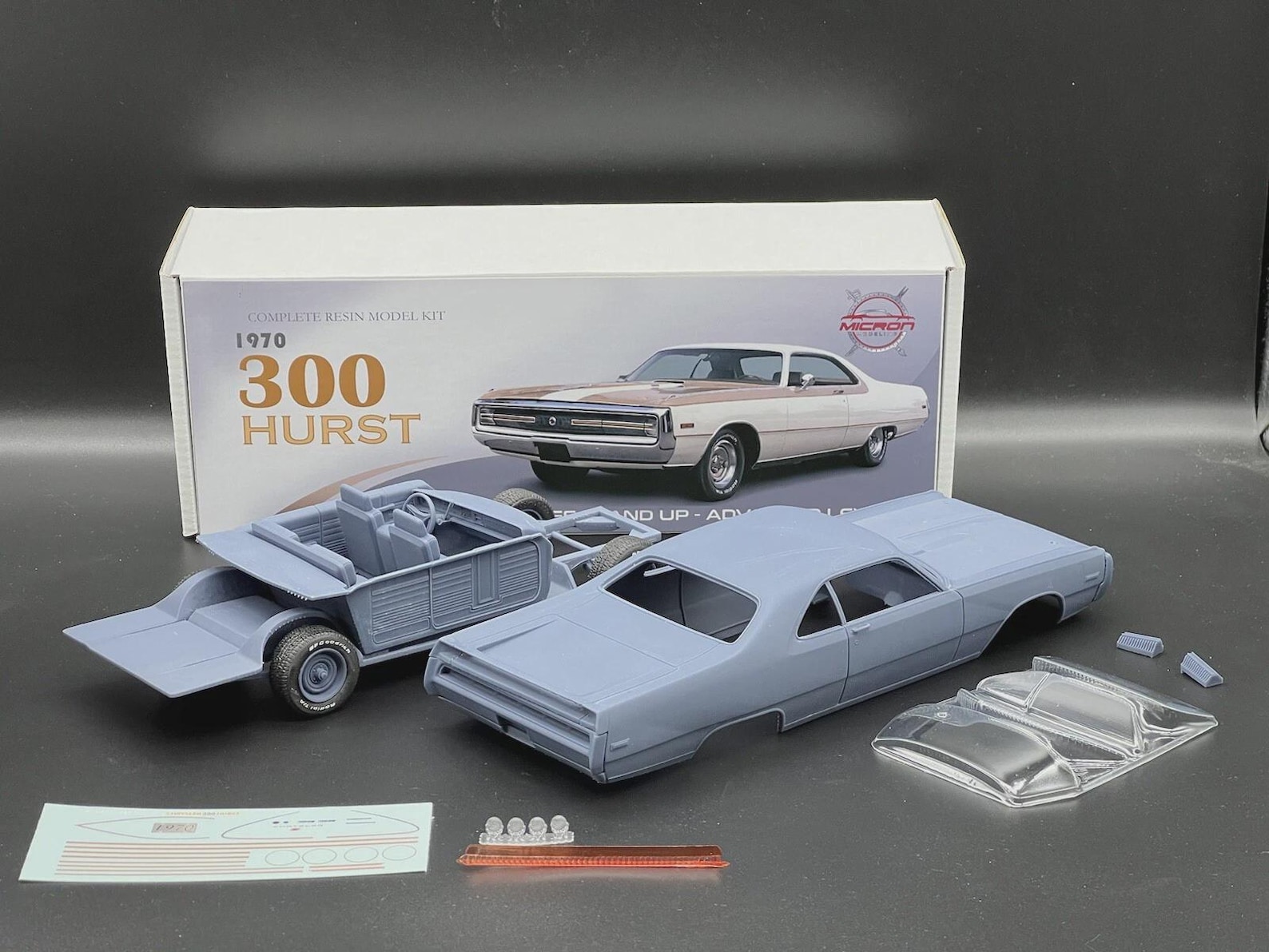 1/25 1970 Chrysler 300 Hurst Resin Model Kit With Decals 300H - Etsy