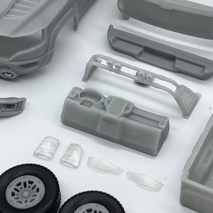 1:25 RAM 1500 TRX Rebel 5th Gen Resin Model Kit With Rubber Tires and ...