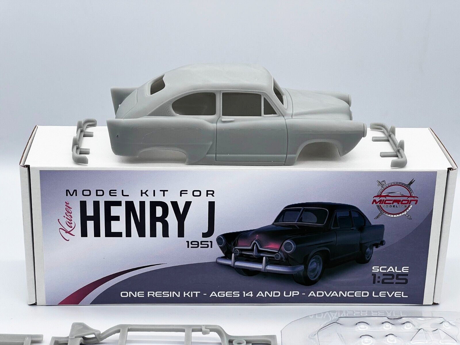 1:25 Kaiser Henry J 1951 Model Resin Kit With Clear Parts Included - Etsy