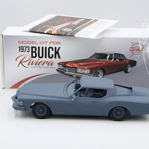 1:25 1973 Buick Riviera Boattail Resin Kit With Windows, Rubber Tires ...