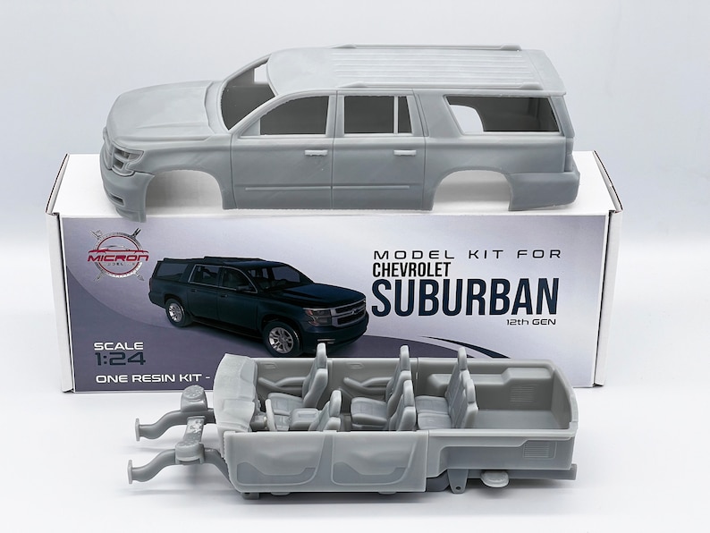 1:24 Chevrolet Suburban 11th Gen 2015-2020 Model Kit Resin With Clear ...