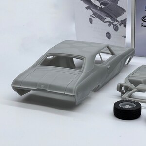 1:25 1969 Buick Skylark GS Resin Model Kit With Rubber Tires and Clear ...