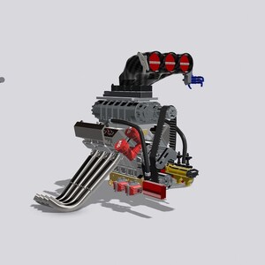 Funny Car Blown Nitro HEMI Engine Kit | Scales 1/24 1/25 1/18 1/16 ...