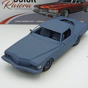 1:25 1973 Buick Riviera Boattail Resin Kit With Windows, Rubber Tires ...