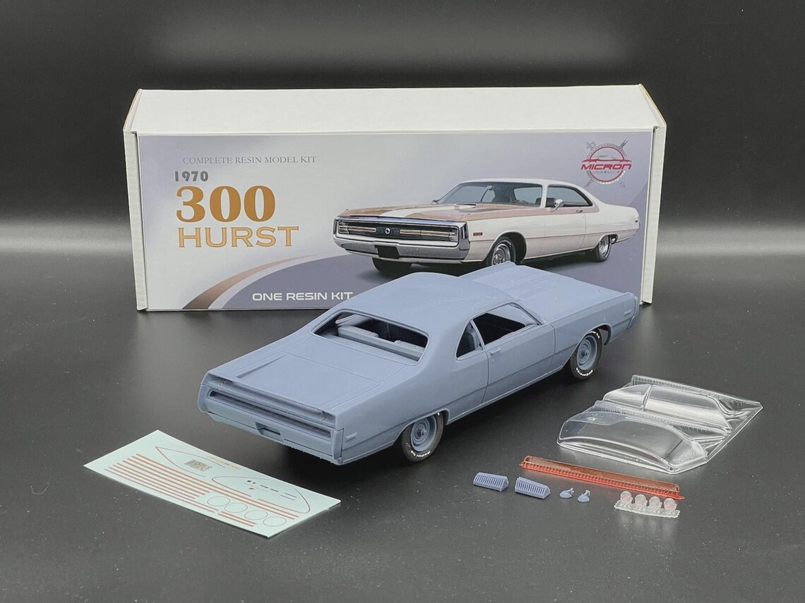 1/25 1970 Chrysler 300 Hurst Resin Model Kit With Decals 300H - Etsy