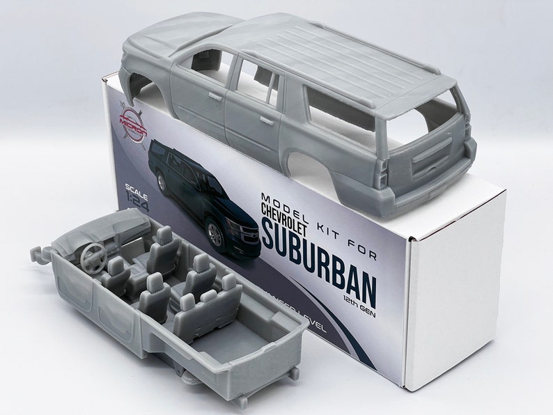 1:24 Chevrolet Suburban 11th Gen 2015-2020 Model Kit Resin With Clear ...