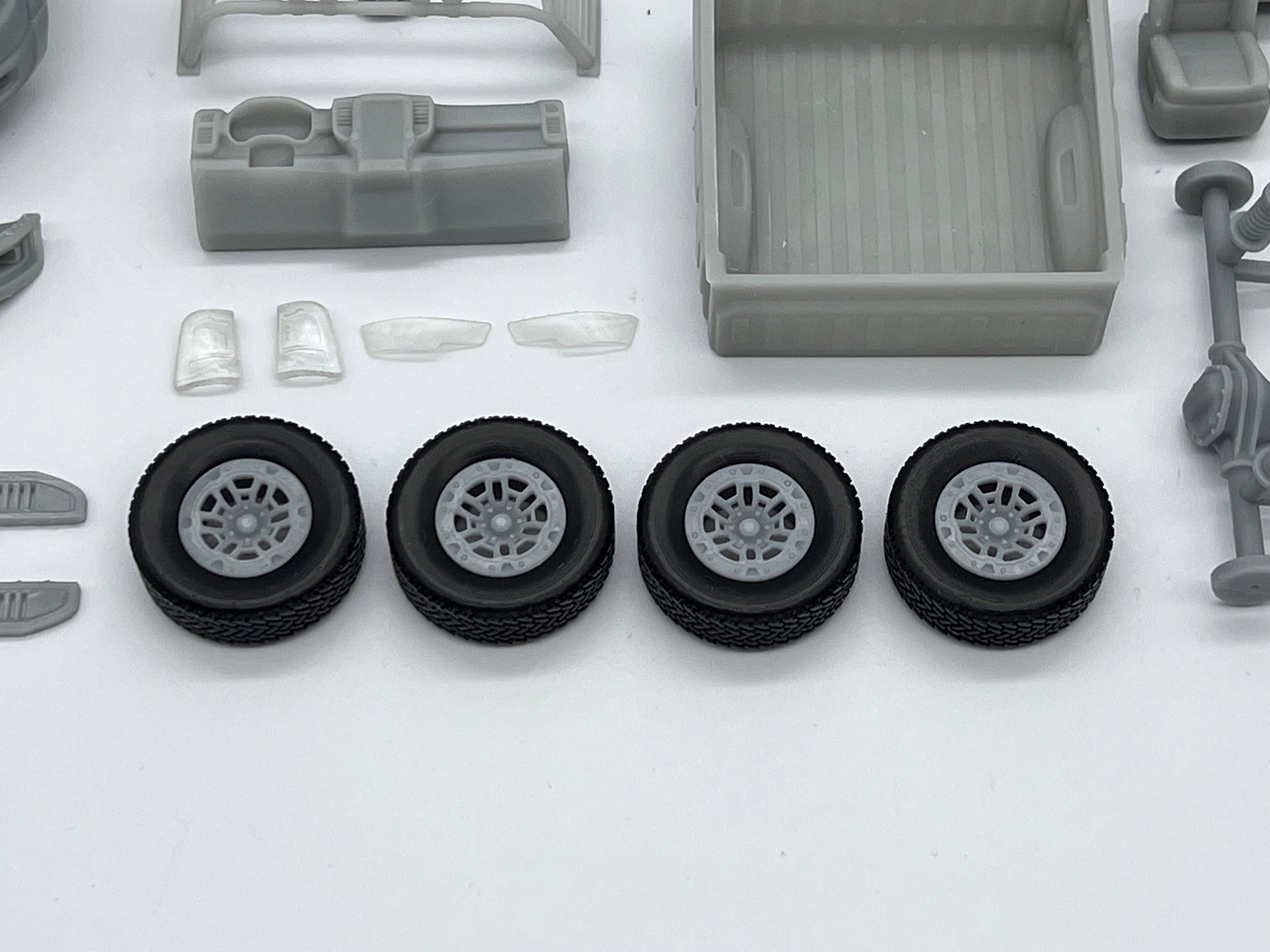 1:25 RAM 1500 TRX Rebel 5th Gen Resin Model Kit With Rubber Tires and ...