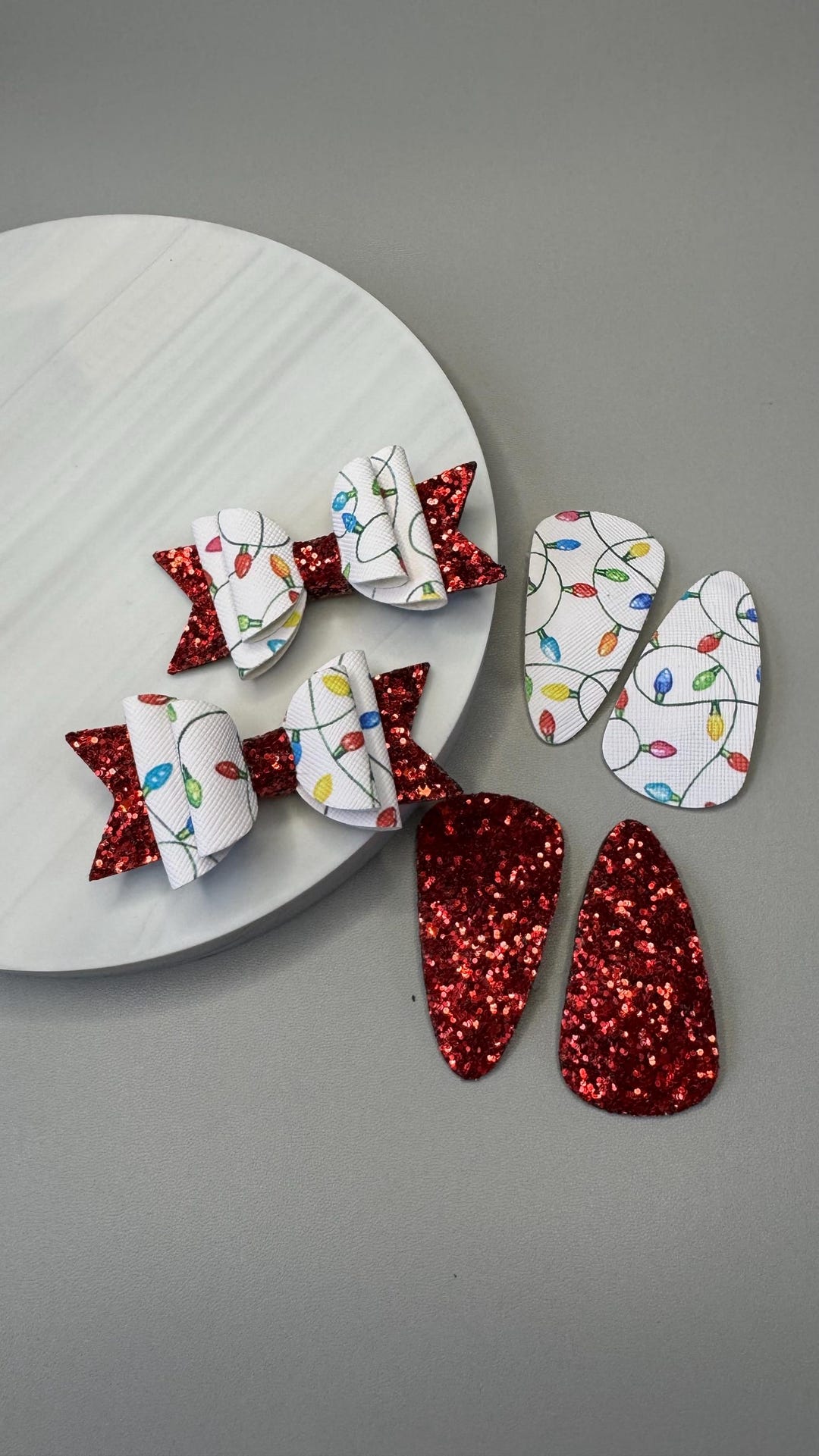 Christmas Light Bow & Click-clack Set (6.5cm) - Etsy