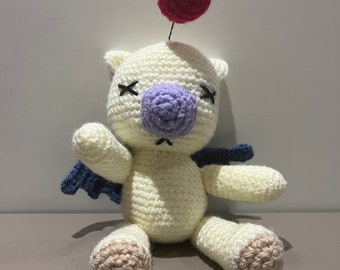Moogle Final Fantasy Figure FF XIV Felt Felted Statue, Figurine, Plush ...