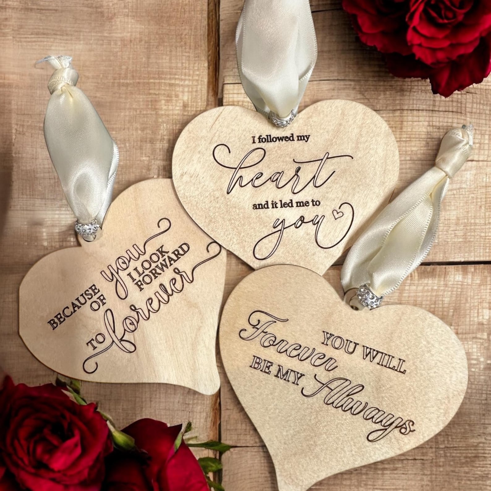 Wood Heart, Laser Engraved Maple Plywood, Personalized Gift and Decor ...
