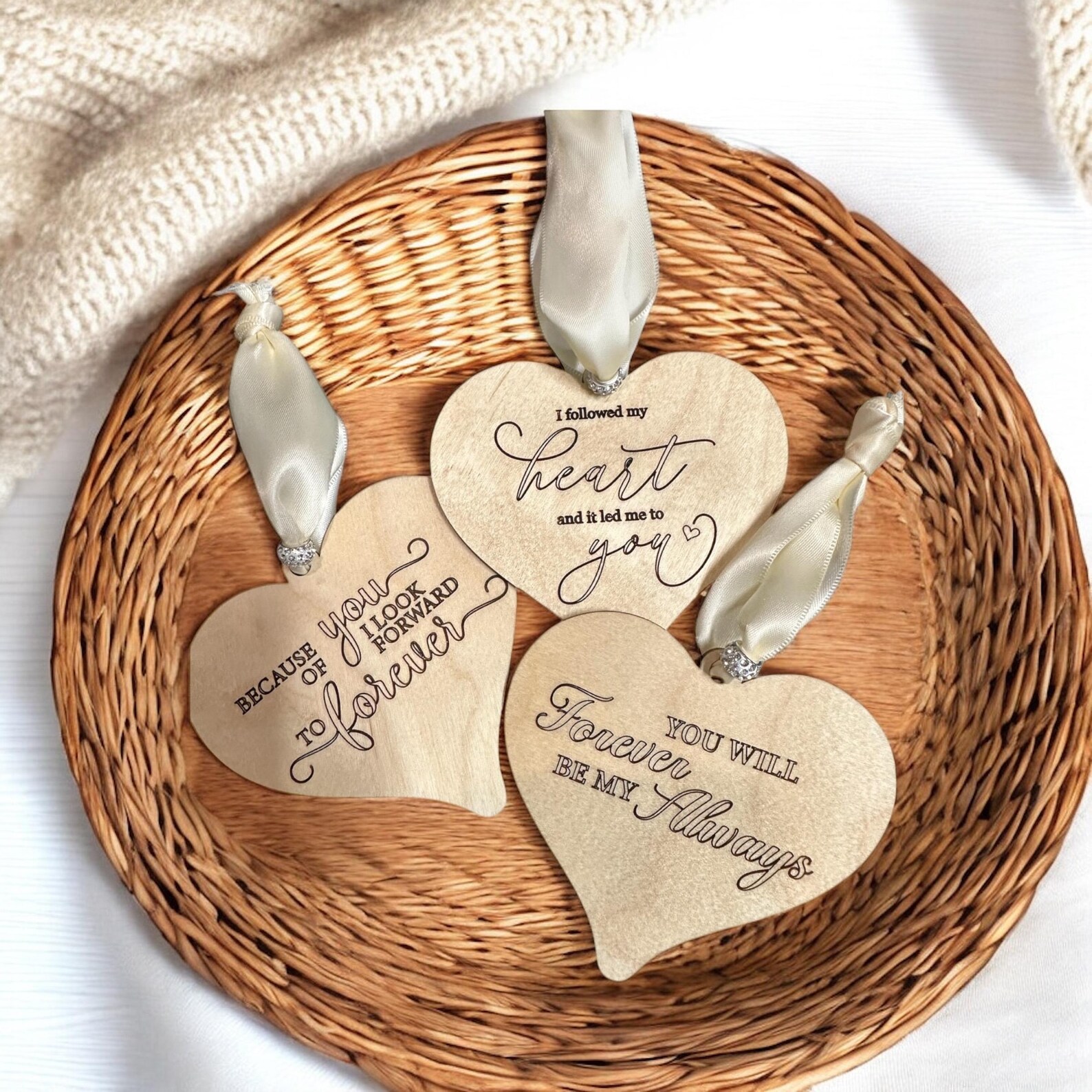 Wood Heart, Laser Engraved Maple Plywood, Personalized Gift and Decor ...