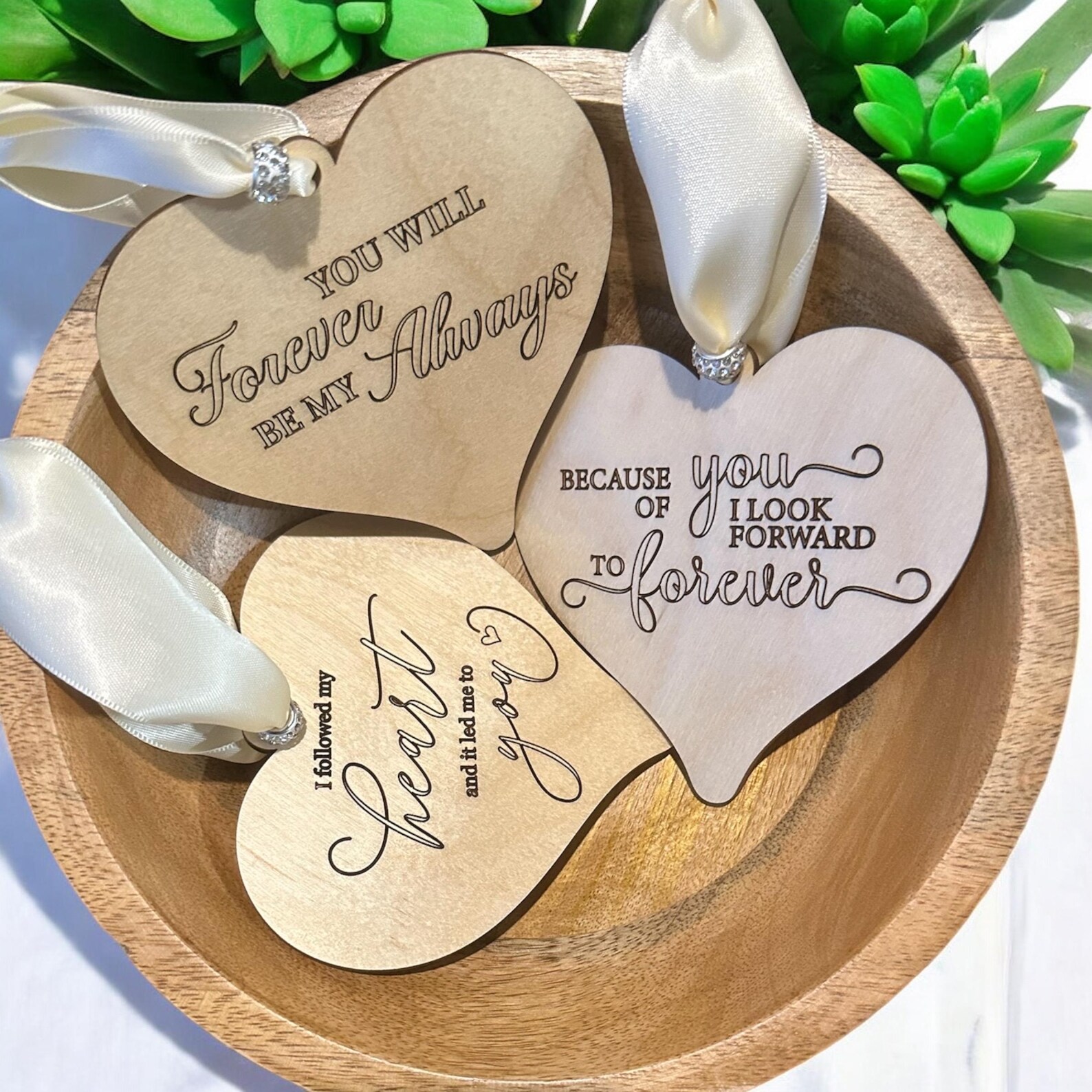 Wood Heart, Laser Engraved Maple Plywood, Personalized Gift and Decor ...