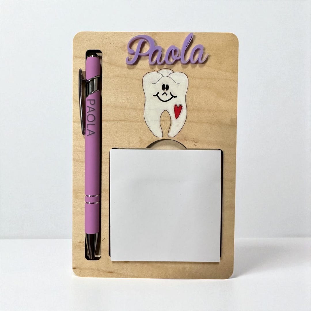 Personalized Maple Plywood Dental Notepad Holder: Dentist Gift - Etsy