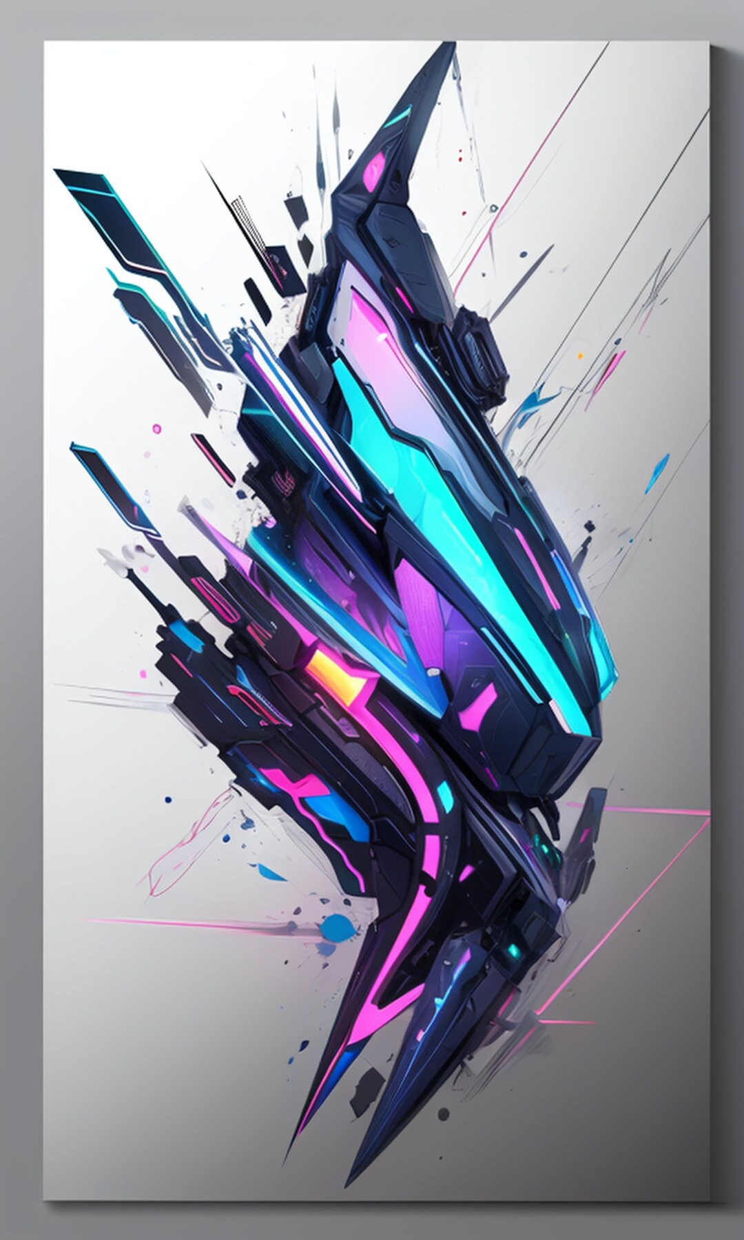 Three Dimensional Evolution Digital Wall Picture Etsy