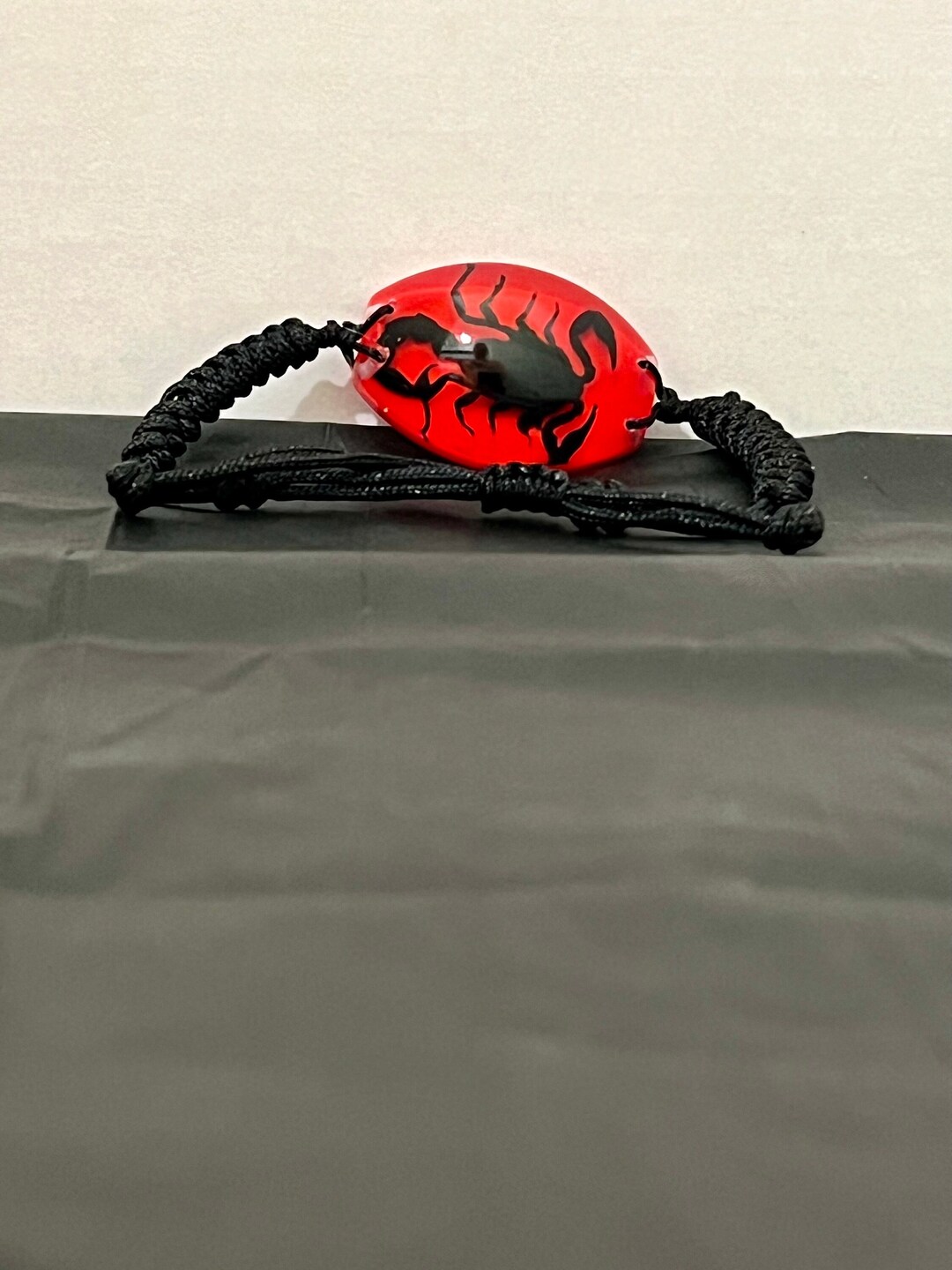 Real Black Scorpion Bracelet in Red Resin - Etsy