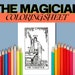 Printable Tarot Coloring Page - the Magician Card | A4 Size | PDF & PNG ...