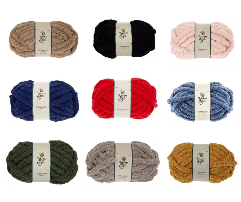 Chunky Hand Crochet Knit Polyester Yarn Throw Blanket - Warm and Soft ...