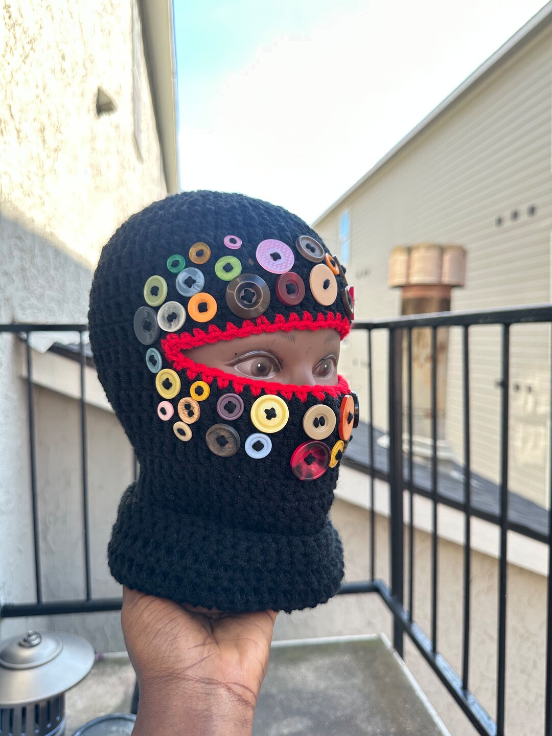 Button Crochet Skimask - Etsy