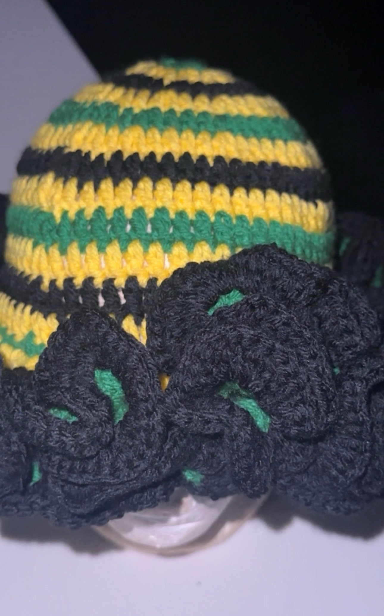 Jamaican Flag Crochet Ruffle Hat - Etsy