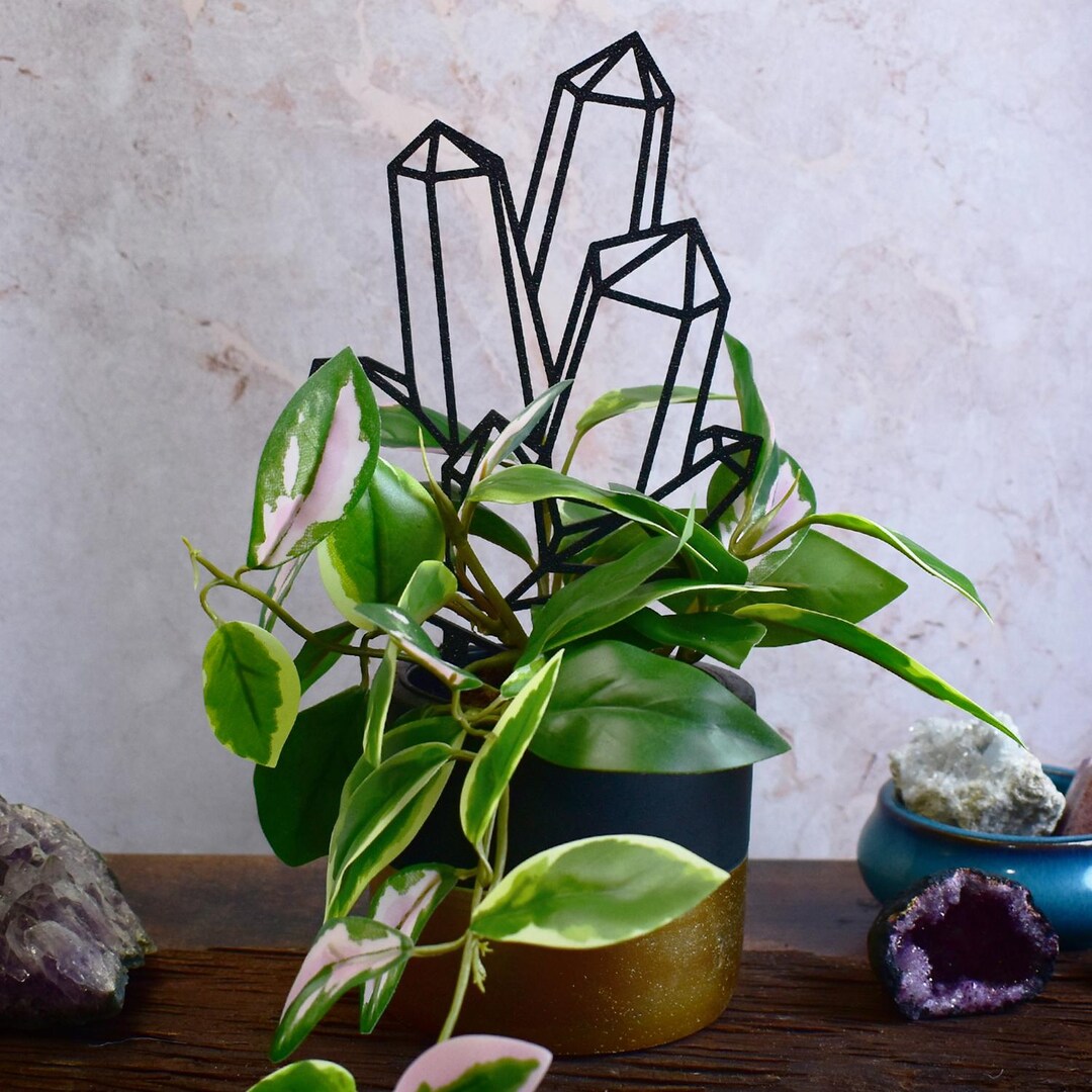 Crystal Gothic Plant Trellis, 3D Printed Trellis, Garden Decor, Plant ...