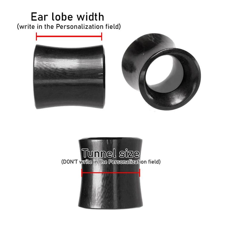 Ear Tunnels 20-100mm With Poppy Flower | Floral Plugs | Thin-wall Ear ...