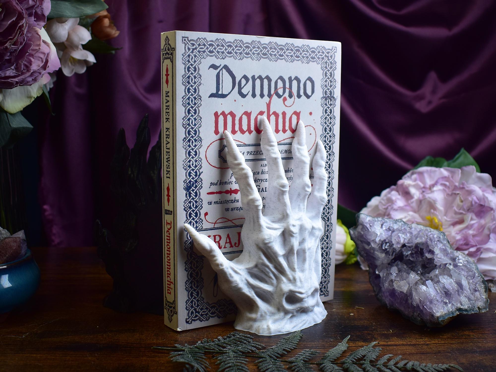 Devil Hand Bookend - Unique 3D Printed Gothic Home Decor, Unique Book ...