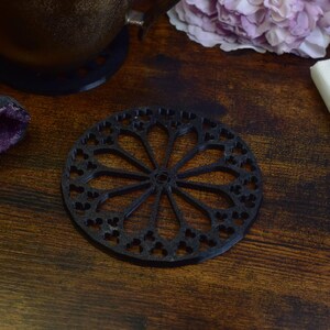 Unique 3D Printed Gothic Window Coasters - Gothic Rosette Cathedral ...