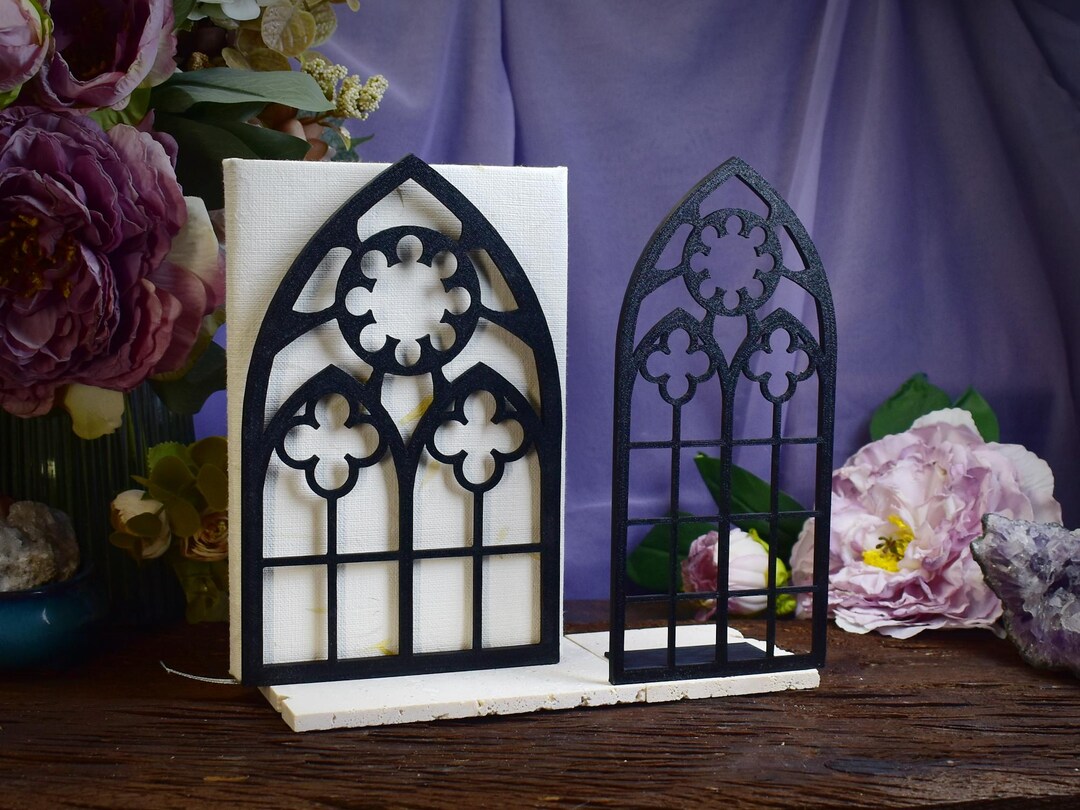 Gothic Cathedral Window Bookend -unique 3D Printed Gothic Home Decor ...