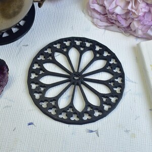 Unique 3D Printed Gothic Window Coasters - Gothic Rosette Cathedral ...