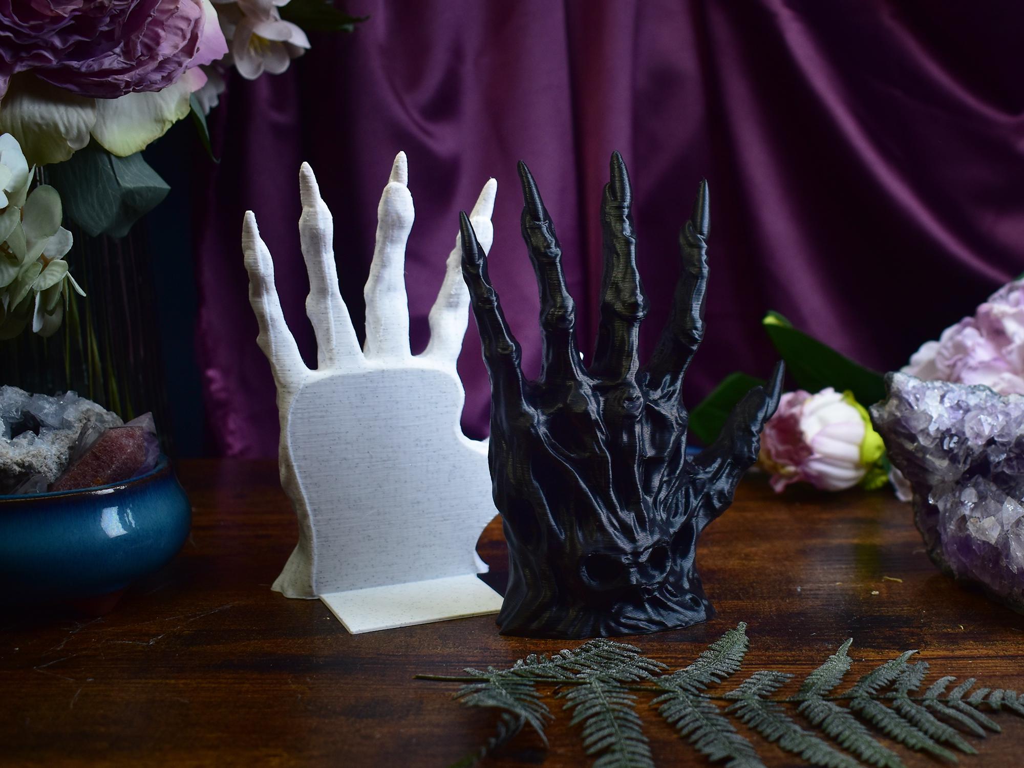 Devil Hand Bookend - Unique 3D Printed Gothic Home Decor, Unique Book ...