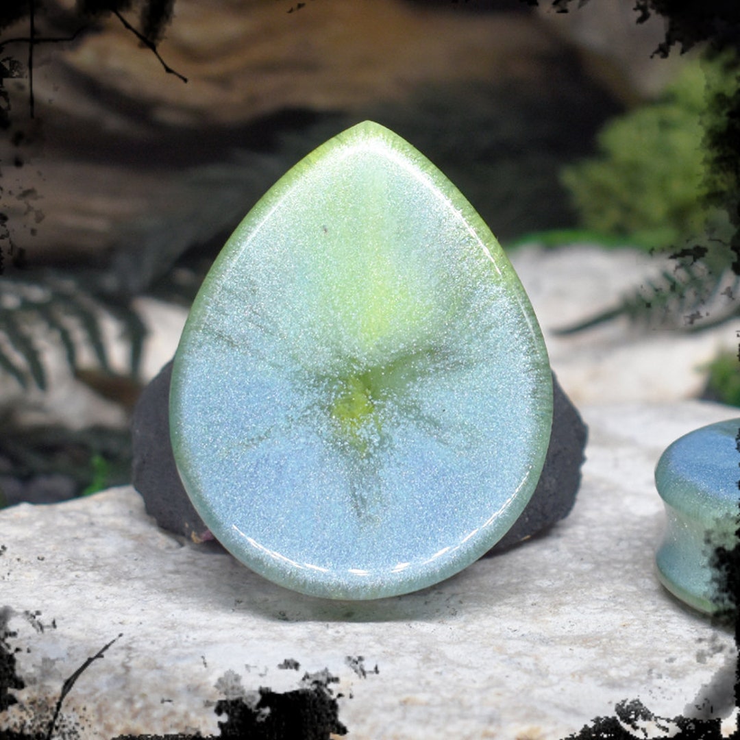 Resin Teardrop Ear Tunnels 42mm (1 5/8") | Pair | Ear Plugs | Gauge ...