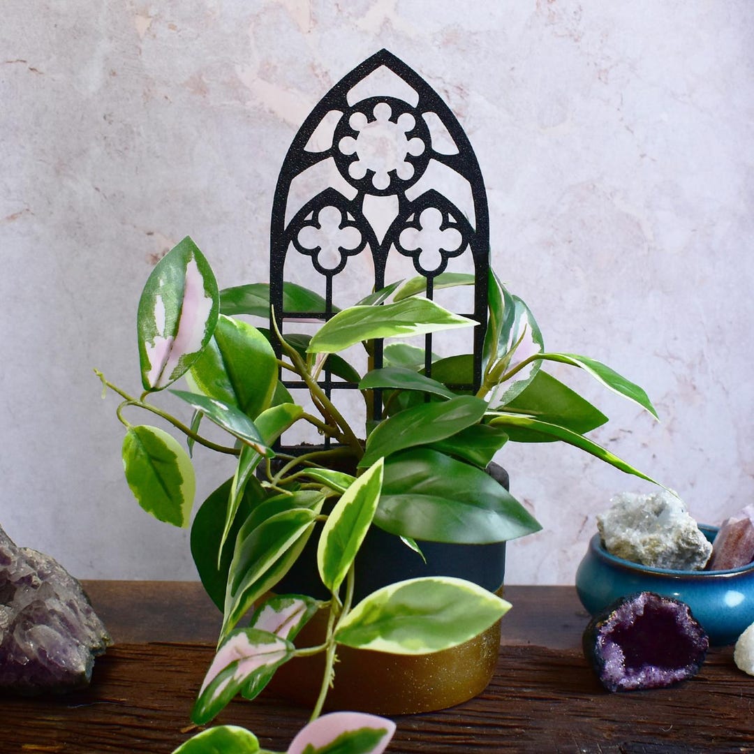 Gothic Plant Trellis, 3D Printed Trellis, Garden Decor, Plant Support ...