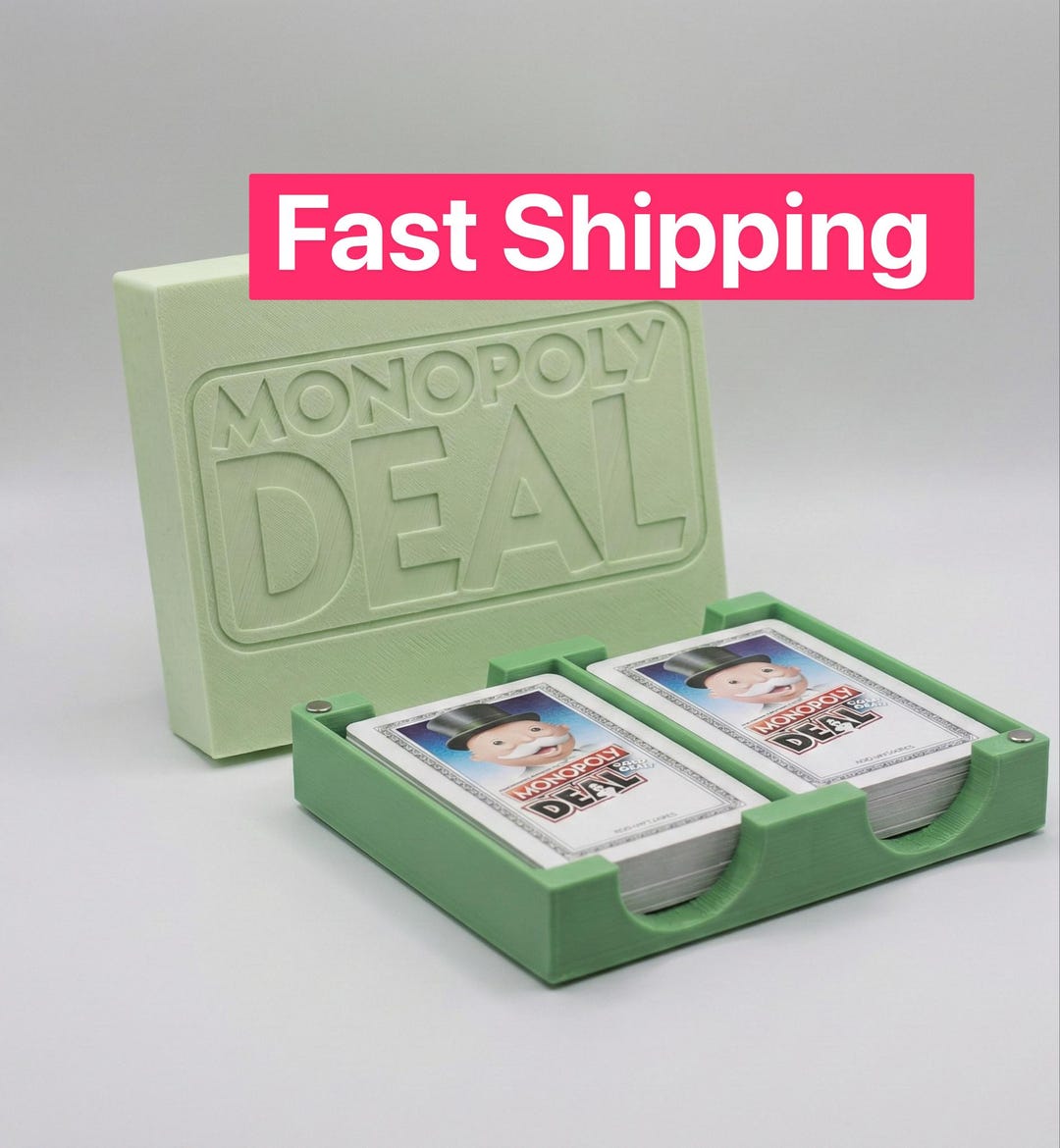 UPGRADED Monopoly Deal Card Case | Strong Magnetic Travel Box | 3D ...