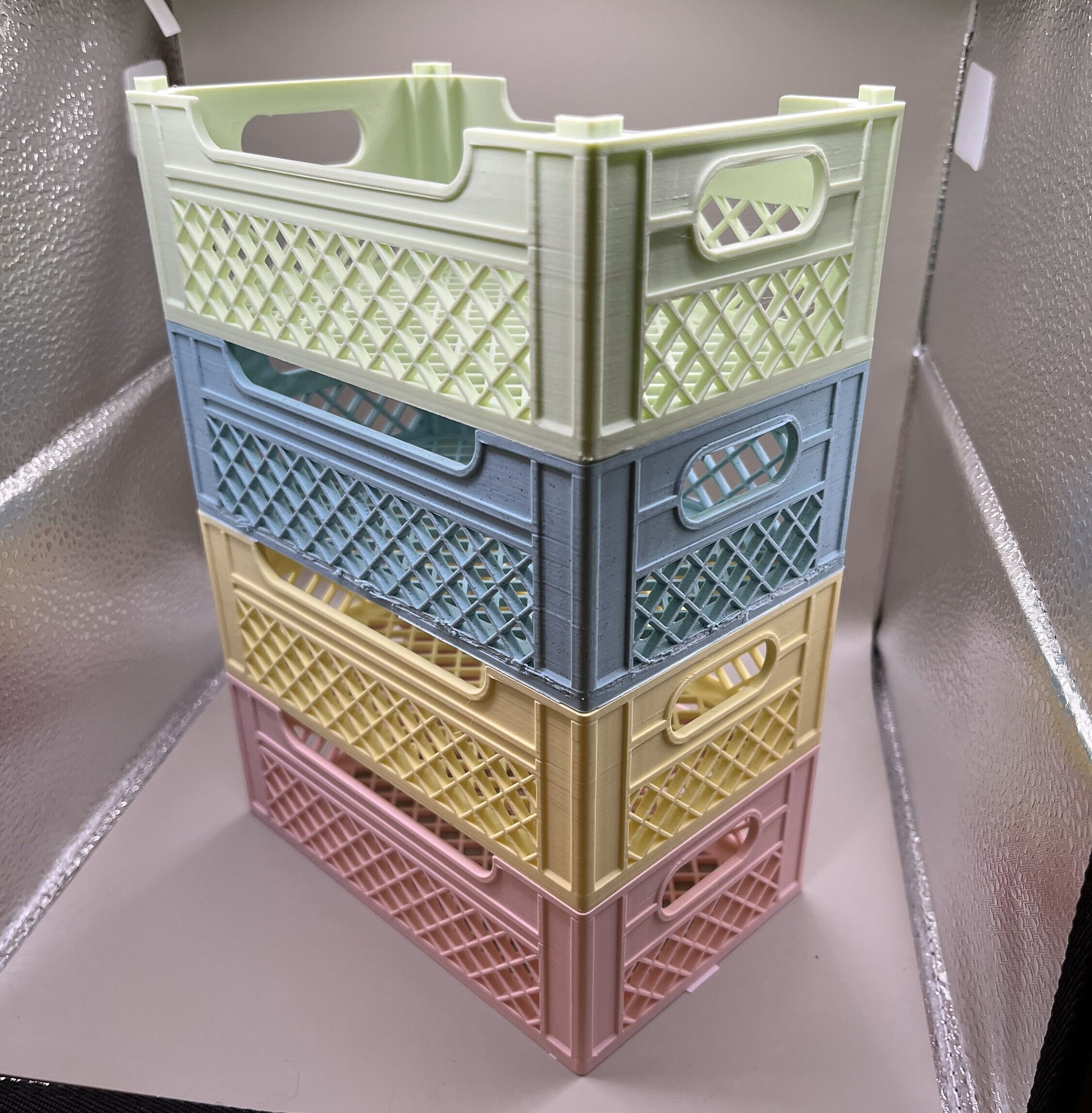 Pastel Stackable Mini Crates Accessory Holiday Christmas Gift - Etsy ...