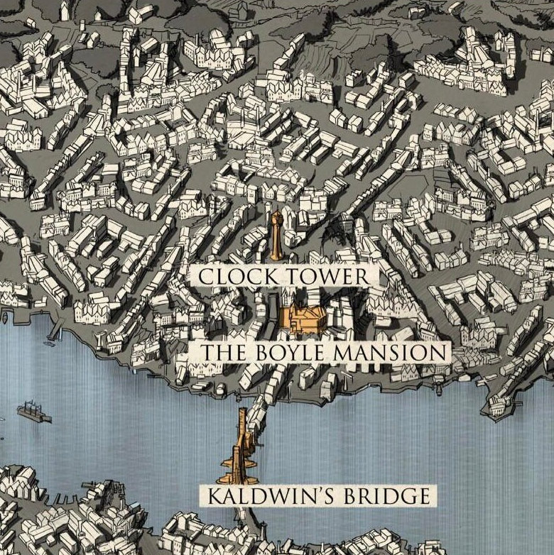 Dishonored Dunwall Map Poster Canvas Wall Art Rolled Canvas - Etsy