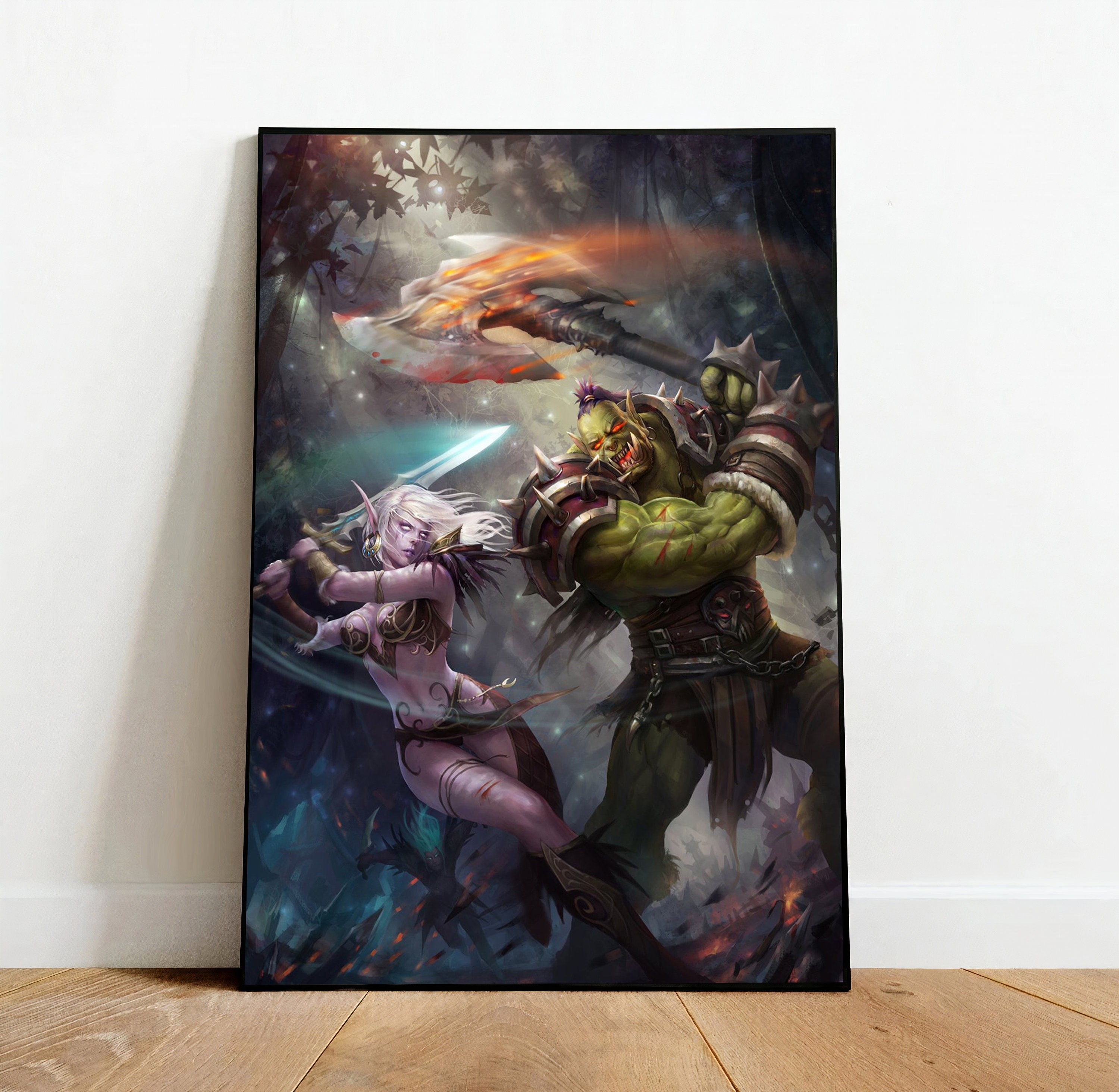 World of Warcraft Game Poster, Canvas Wall Art, Rolled Canvas Print ...