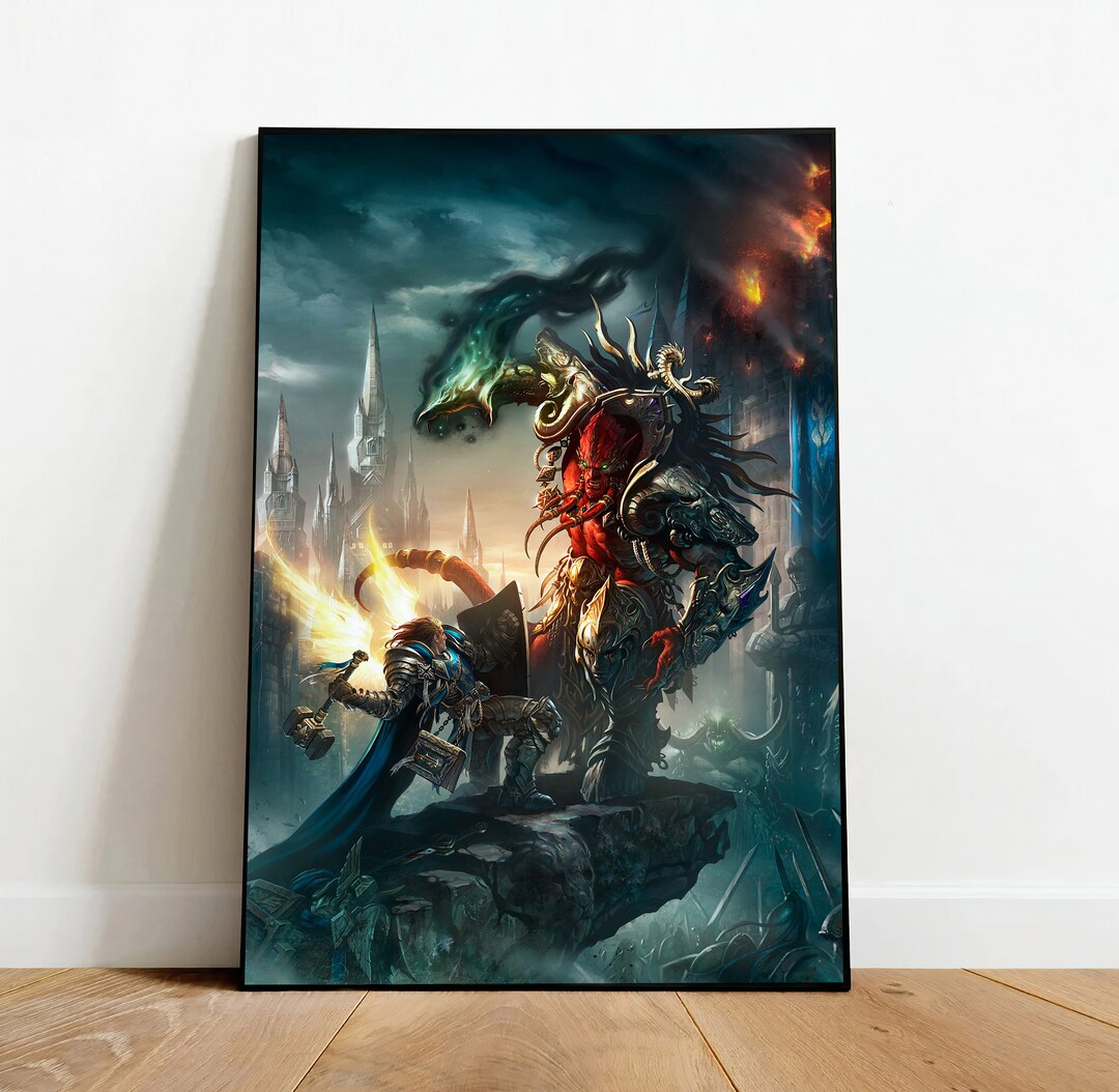 World of Warcraft Game Poster, Canvas Wall Art, Rolled Canvas Print ...