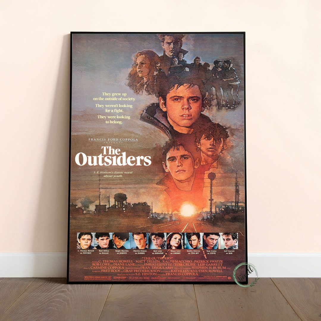 The Outsiders Poster, Canvas Wall Art, Rolled Canvas Print, Canvas Wall ...