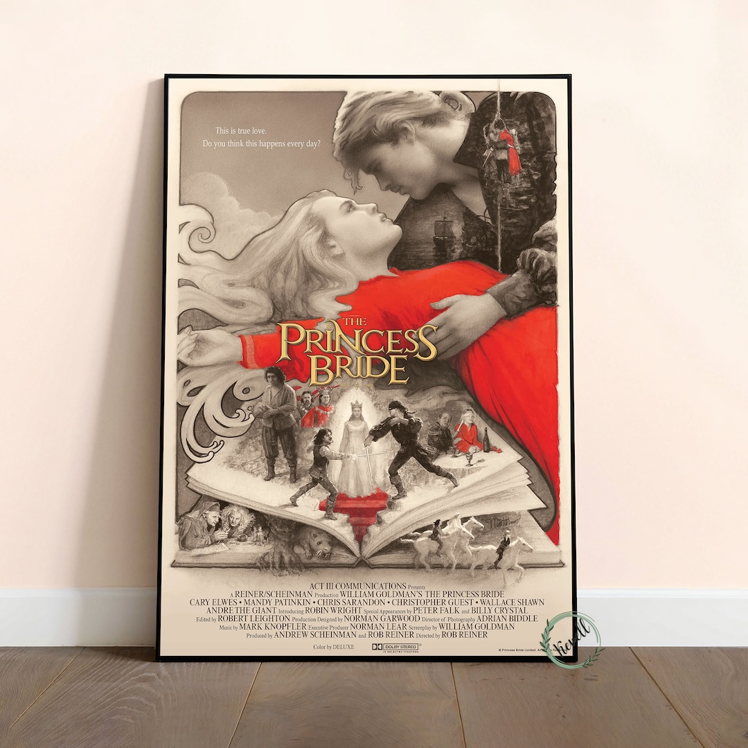 The Princess Bride Poster, Canvas Wall Art, Rolled Canvas Print, Canvas ...